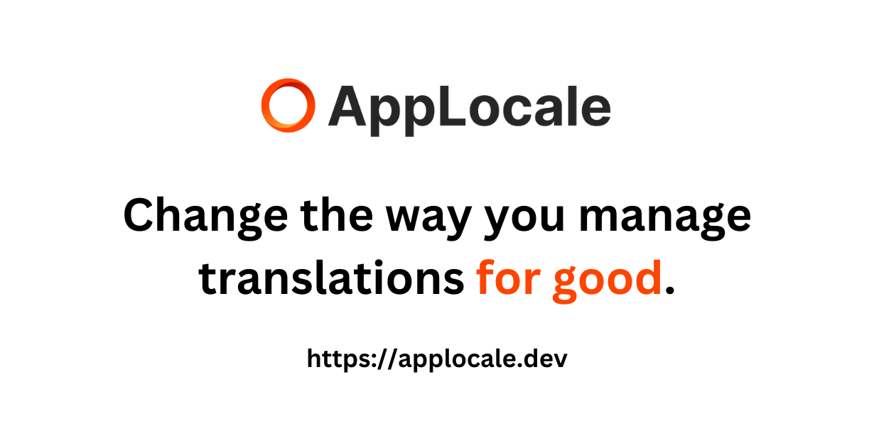 AppLocale - Simplify your app localization
